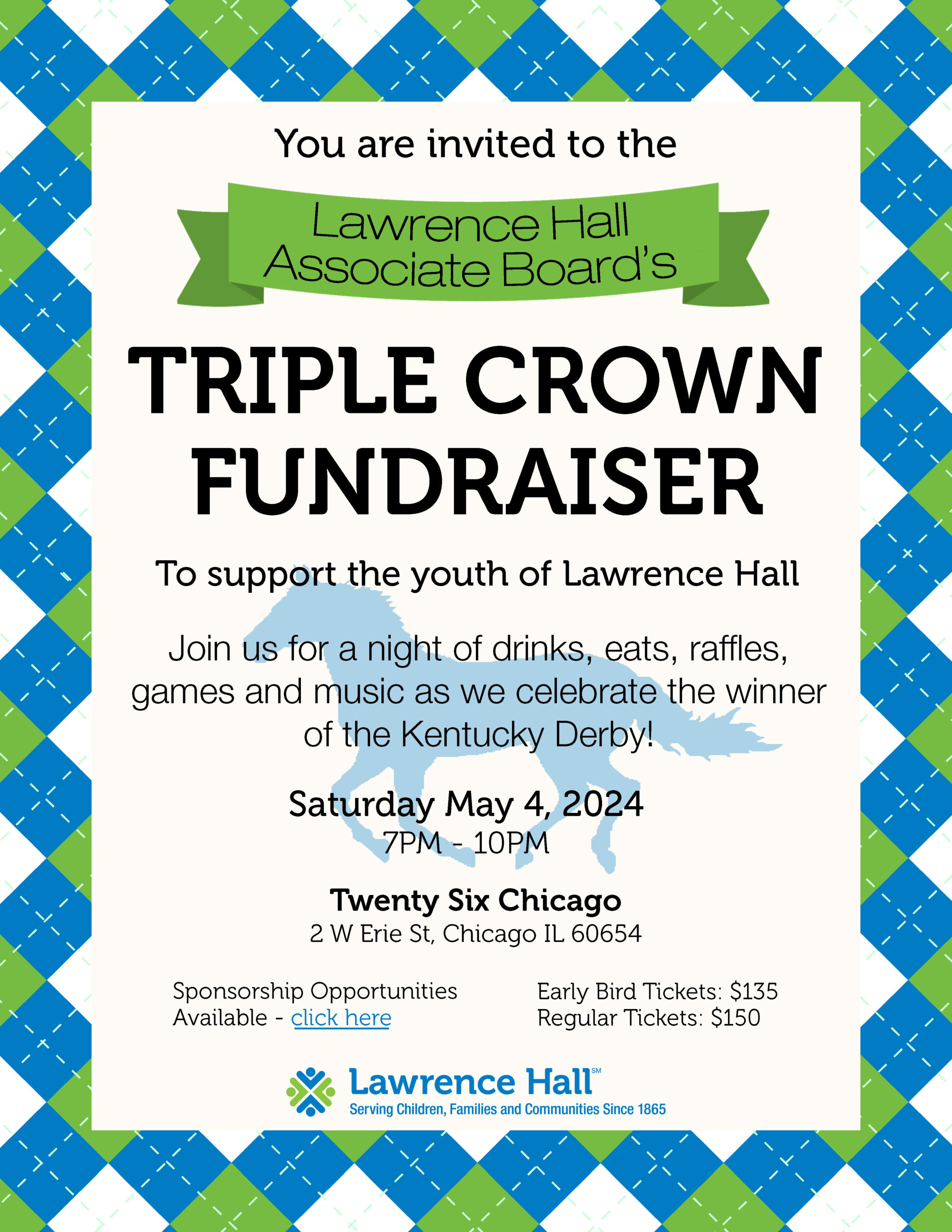 Associate Board's Triple Crown Fundraiser - Lawrence Hall